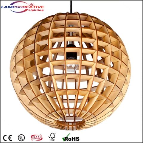 Bulb Shade modern wooden pendant lamp LCP-DP – Wooden lamp manufacturer ...