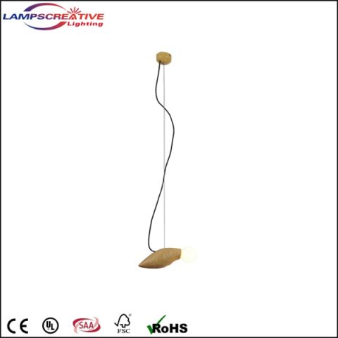 Bulb Shade modern wooden pendant lamp LCP-DP – Wooden lamp manufacturer ...