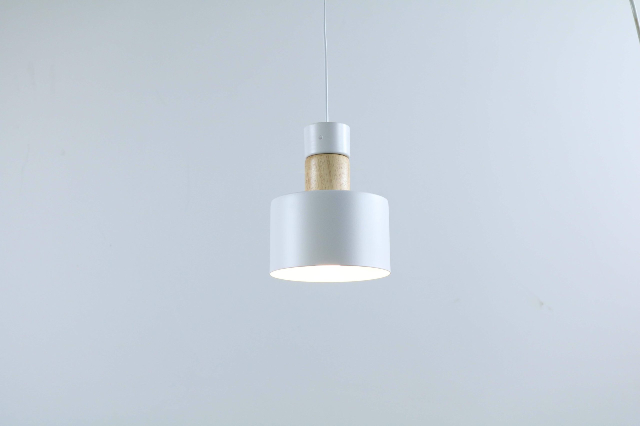 Modern Rounded Shape Wooden Simple Pendant Lamp6013C-1 - Wooden lamp ...